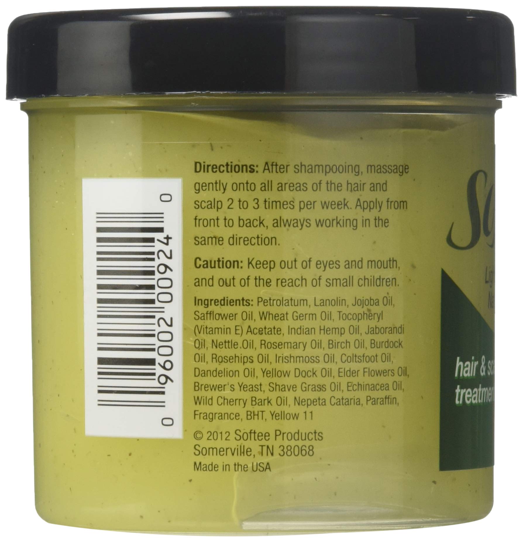 Softee Hair & Scalp Treatment, Indian Hemp, 5 Ounce