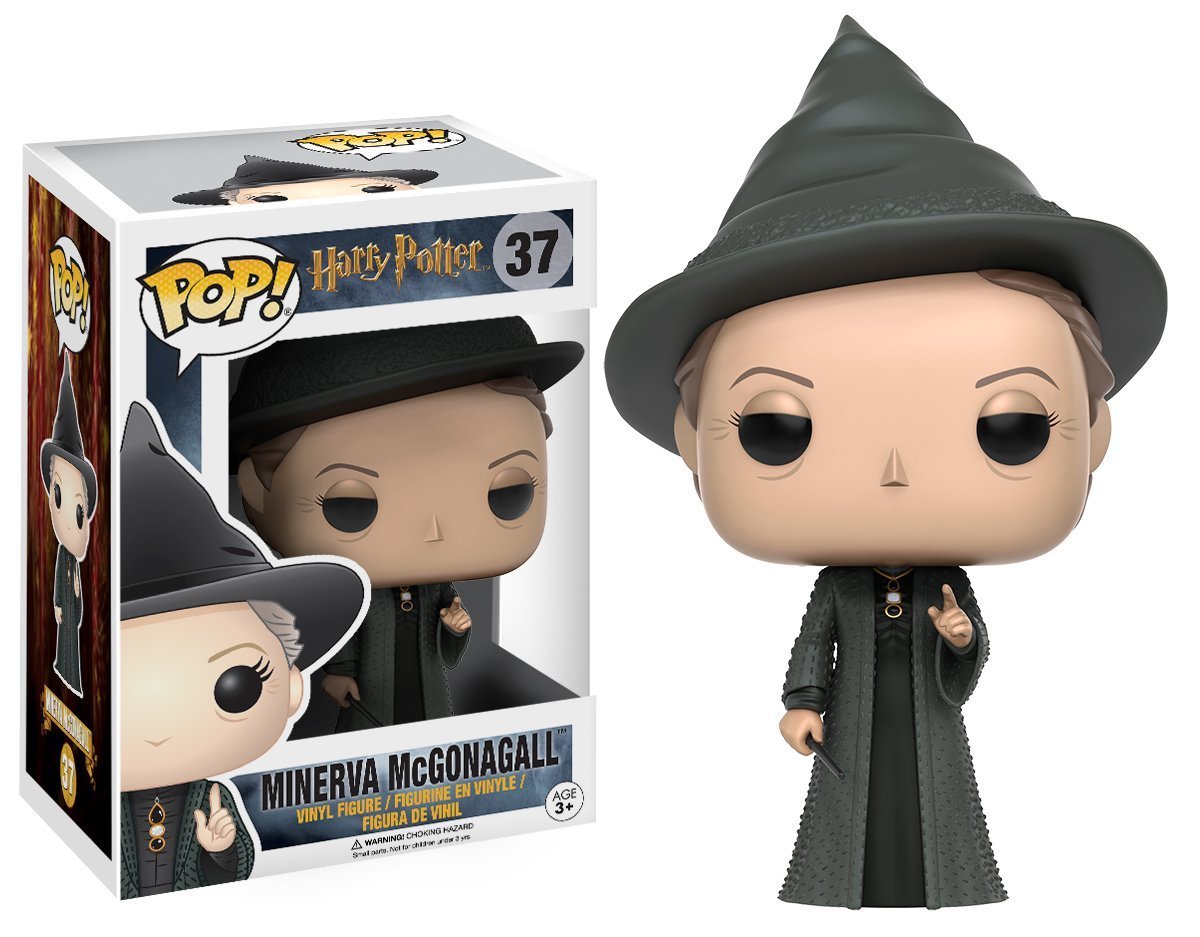Funko Pop! Movies: Harry Potter - Professor Minerva McGonagall #37 Vinyl Figure (Bundled with Pop Box Protector Case)