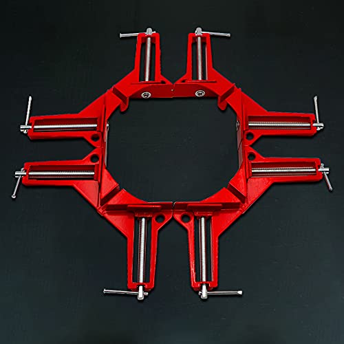 Corner Clamps for Woodworking, 90 Degree Clamps 4Pcs Right Angle Clamp Carpenter Square Woodworking Tools for DIY Framing, Shelving, Welding, Fish-tanks, Cabinets