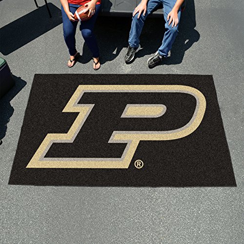 FANMATS 16826 Purdue Boilermakers Ulti-Mat Rug - 5ft. x 8ft. | Sports Fan Area Rug, Home Decor Rug and Tailgating Mat - P Primary Logo