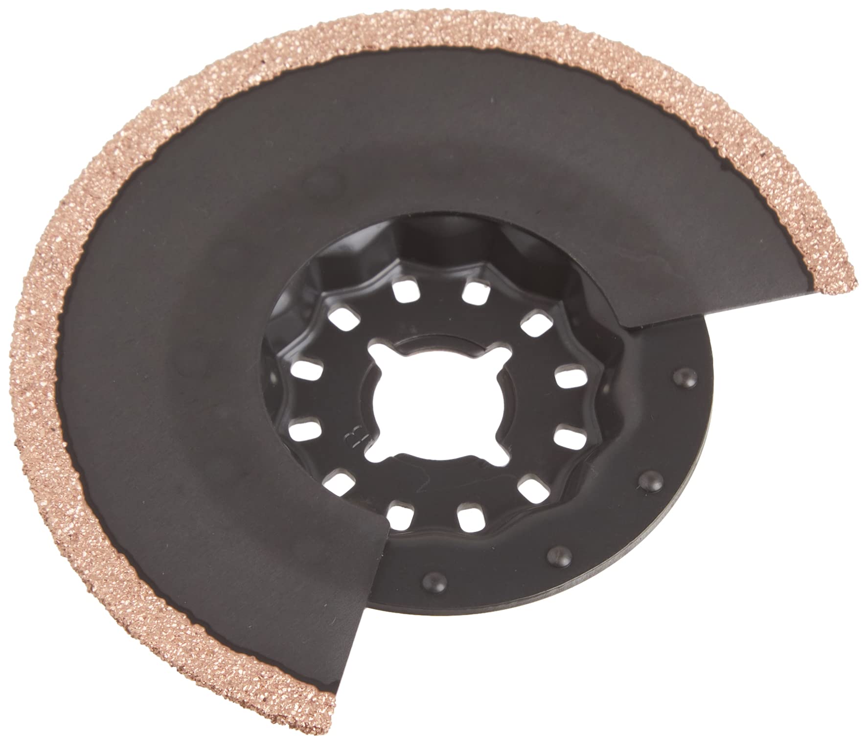BOSCH OSL212CG 1-Piece 2-1/2 In. Starlock Oscillating Multi Tool Grout & Abrasive Carbide Grit Segmented Saw Blade for Applications in Grout Removal