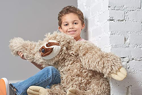 Wild Republic Jumbo Sloth Plush, Giant Stuffed Animal, Plush Toy, Gifts for Kids, 30 Inches