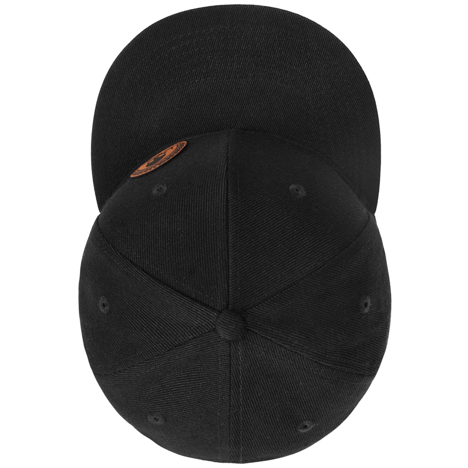 Chicken Noodles Flat Brim Hats for Men - Gothic Style Skull Hat Leather Pattern - Hip-Hop Snapback Hat Skeleton Hats for Men