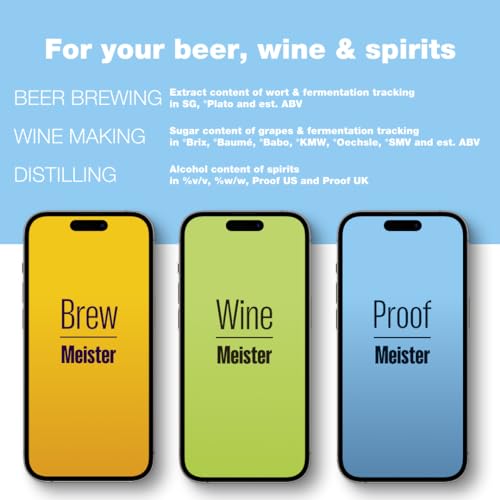 EasyDens by Anton Paar - Smart Hydrometer - Digital Density Meter – Extract Content, Sugar Content and Alcohol Content - Plato, Specific Gravity (SG), BABO, Baumé, Brix, g/L, KMW, Oechsle, ABV, Proof
