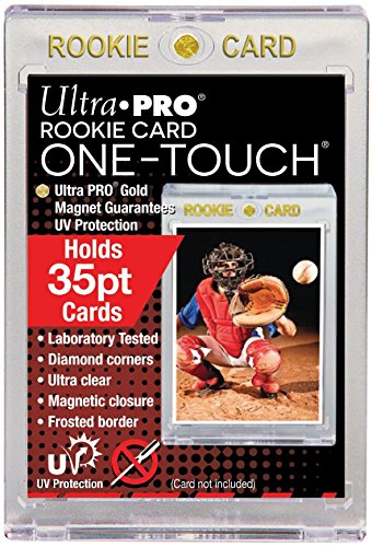 UltraPro One Touch Magnetic Rookie Card Holder for up to 35 Point Cards (Pack of 5)