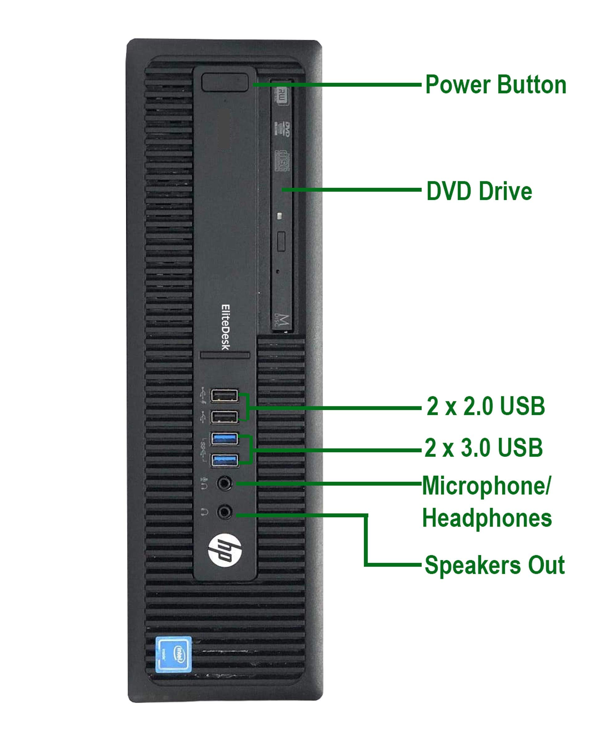 HP 705 G1 Computer Desktop PC AMD A4-Pro 7300B Processor, | 8GB Ram, 1 TB Hard Drive | WiFi & Bluetooth, Wireless Keyboard Mouse, New HP 27 Inch LED Monitor, Windows 10 (Renewed)