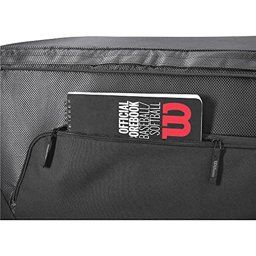 WILSON Ball Bucket Bag, Black, 27" L x 14.5" W x 20.5" H