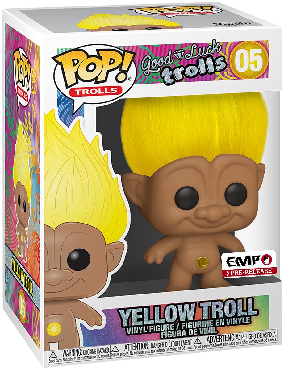 Funko POP! Trolls - Good Luck Trolls Yellow Troll #05 Exclusive