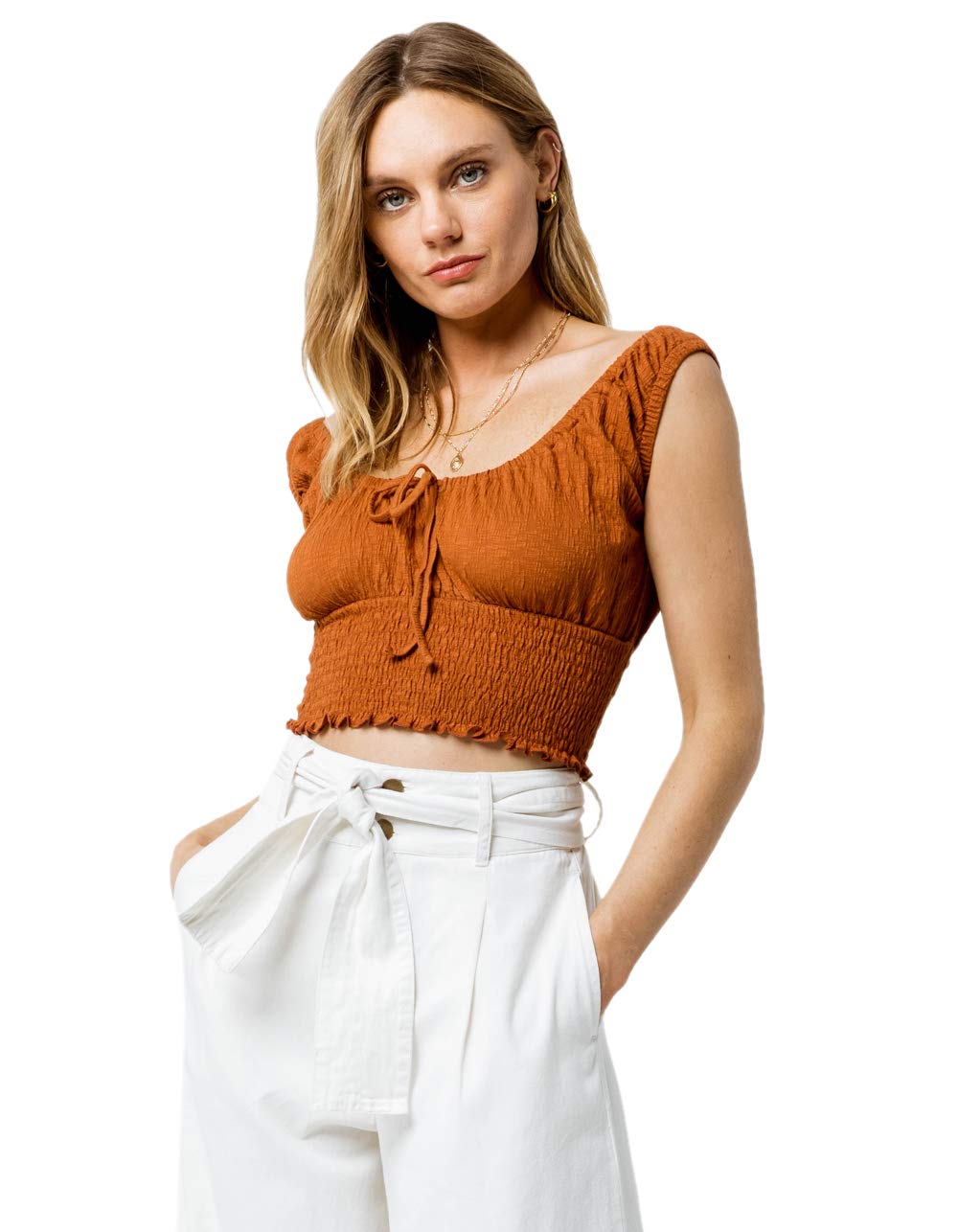 Billabong Women's Getaway Top, Spice, L