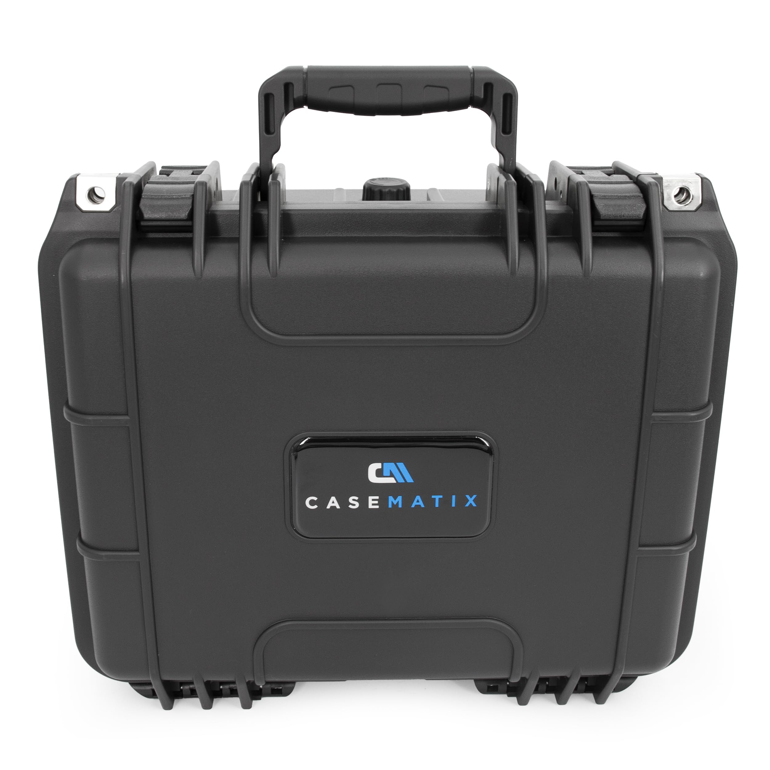 CASEMATIX Top Loader Card Storage Case for Trading Cards Fits 315 3" x 4" 35pt Toploaders Case or 65 One Touch Card Holders, Hard Shell Toploader Storage Box With 9 Precut Card Case Dividers