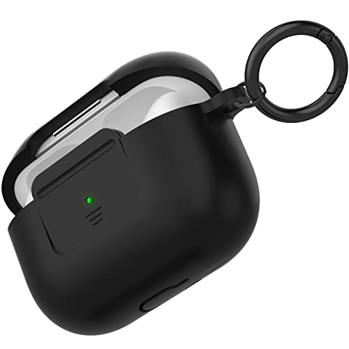 FUNLINK for Airpod Pro Case Cover, [Upgrade Secure Lock] AirPods Pro 1st Generation Case Shockproof Silicone Skin Protective iPod Pro Case with Keychain for Apple Airpods Pro Case 2019