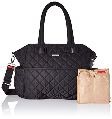 Storksak Bobby Quilted Shoulder Bag Diaper Bag, Black