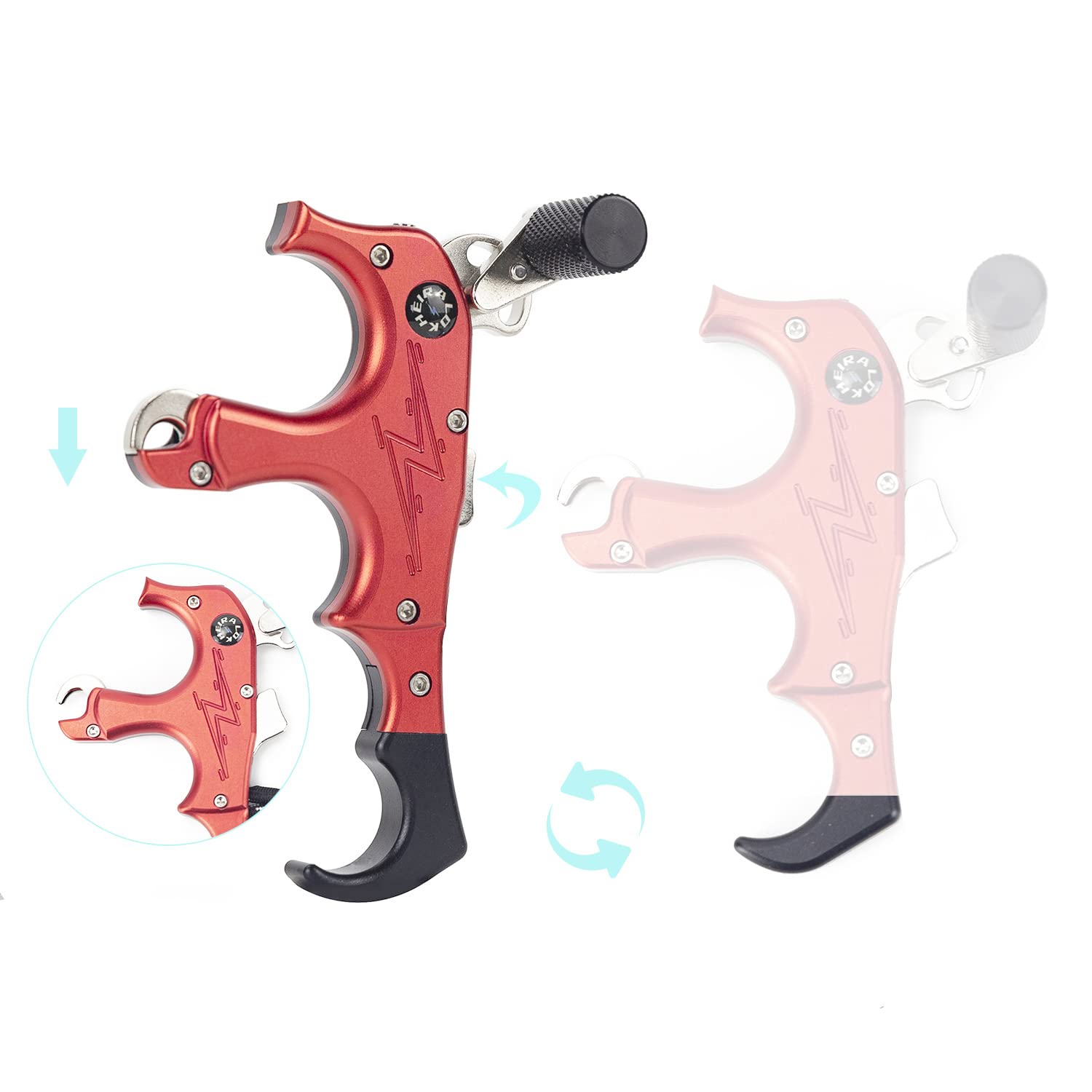 Bow Release Aids,3 or 4 Fingers Grip Adjustable Automatic Archery Release,Thumb Trigger for Compound Bow Accessory, and Affordable Price, is Your Best Choice