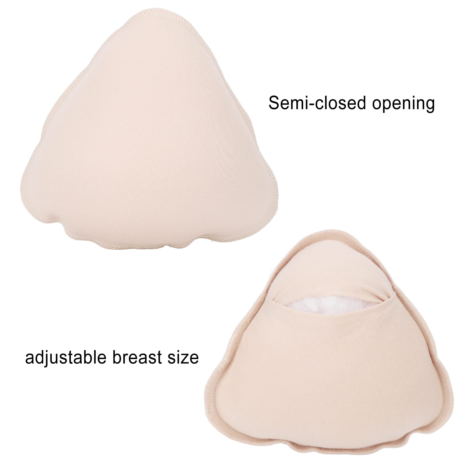 Bra Inserts, Sponge Bra Pads, Soft and Comfortable Breast Shapes Bra Inserts for Mastectomy Women, Breast Cancer, Wounds, Pressure Relief