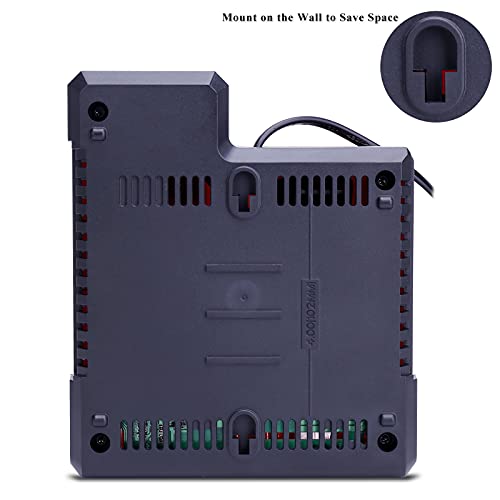 Elefly Replacement for Milwaukee M-12 M18 Battery Charger 48-59-1812, Compatible with Milwaukee 12V-18V M18 Battery 48-11-1852 48-11-1850 M-12 48-11-2460 48-11-2411