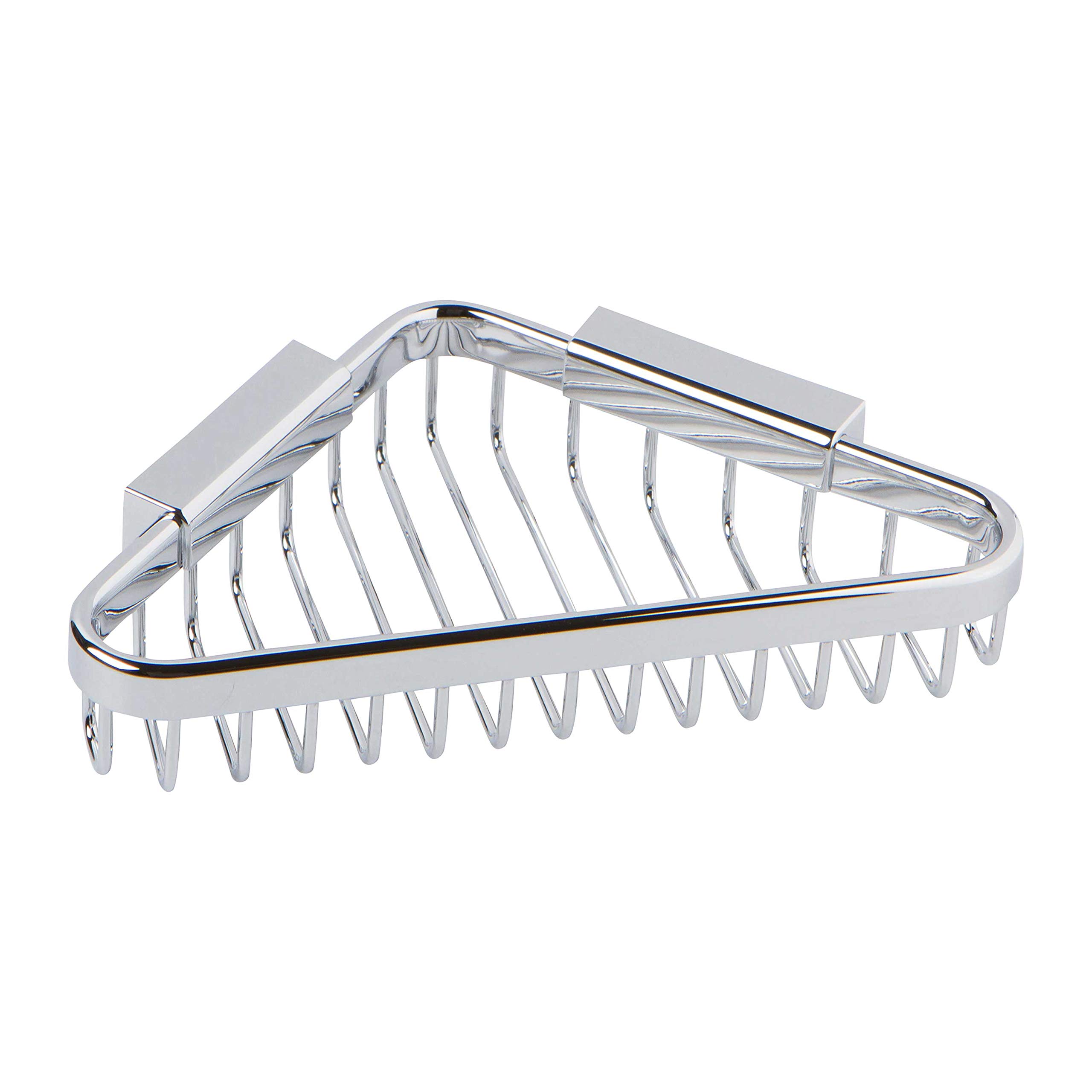 Ginger 553G/PC Hotelier 6" Corner Shower Basket, Polished Chrome