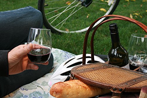 govino Go Anywhere Wine Glasses | Dishwasher Safe, Flexible, Shatterproof, and Recyclable | 16 oz. Each | Set of 8.