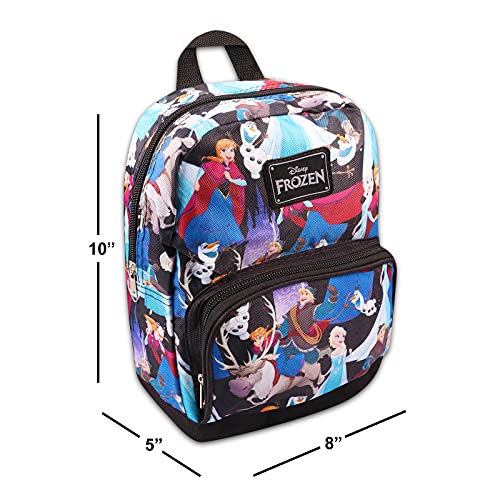 Fast Forward New York Disney Frozen Mini Backpack for Women -- Canvas Disney Frozen Backpack Purse Shoulder Bag for Adults, Teens