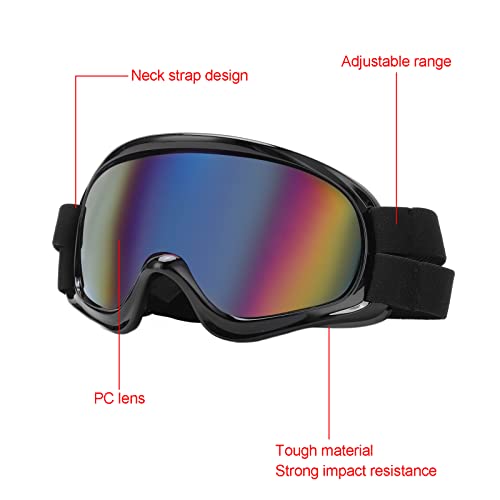 Dog Sunglasses Prevent UV Stylish Comfortable Exquisite Small Pet Sunglasses for Dogs (Black Frame Blue Film)