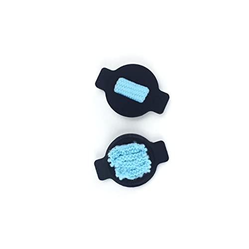 TECKEEN 5Pcs Robotic Wet Sponges Water Wick Cap Kit for iRobot for Braava 380 380t 320 Mint 4200 4205 5200 5200C