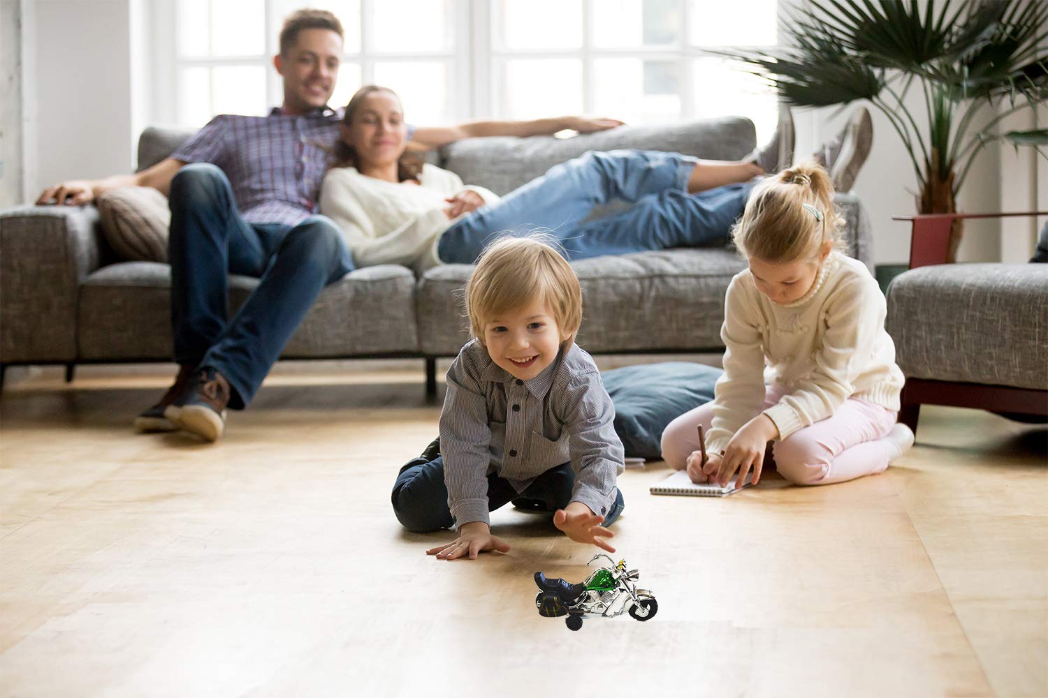 Pull-Back Motorcycle Toys for Boys & Girls | Fast and Fun Motorbike Toy Party Favors (6 Pack)