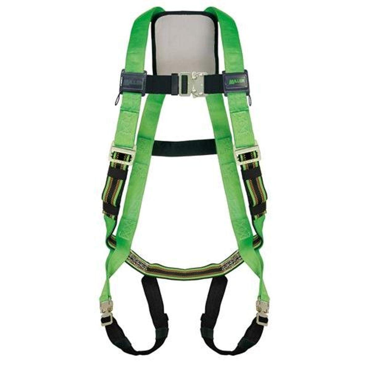 Miller by Honeywell 493-P950QC/UGN DuraFlex Ultra Harness with Tubular Webbing, Quick-Connect Buckle Chest Strap and Legs Straps, Comfort D-pad