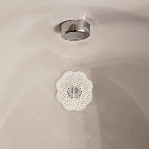 Danco 10306, Tub Protector Hair Cather and Strainer, Hair Drain Clog Prevention Drain Snake, Snare and Auger