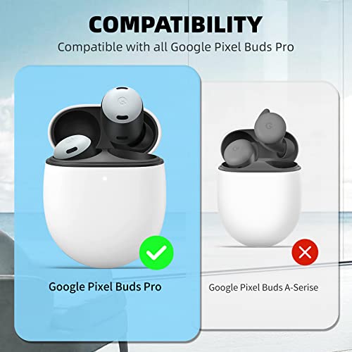 Google Pixel Buds Pro Case(2022), WOFRO Secure Lock Shock-Absorbing Protective Cover Skin for Pixel Buds Pro Accessories with Carabiner & Lanyard [One-Click Pop] (Purple)