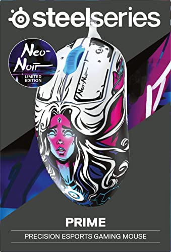 SteelSeries Prime FPS Gaming Mouse – 18,000 CPI TrueMove Pro Optical Sensor – 5 Programmable Buttons – Magnetic Optical Switches – Brilliant Prism RGB Lighting - Neo Noir