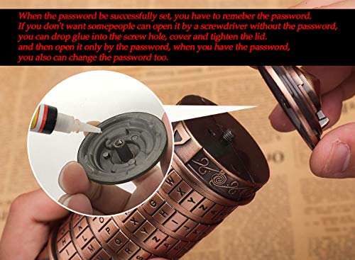 Da Vinci Code Valentine's Day Romantic Birthday Gift to Her?Antique Dark Bronze?