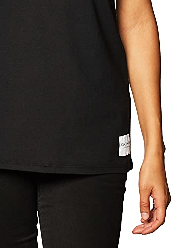 Calvin Klein Women's Crew Neck T-Shirt (Regular and Plus Sizes), Black, Medium