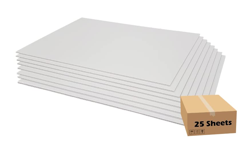 Brilliant Yard Signs Corrugated Plastic Sheet 18" x 24" x 4mm Coroplast Blank Yard Signs - 5-Pack - Black