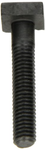 Te-Co 46262 Black Oxide 4140 Steel T-Bolt, 3/8"-16 TPI, 2" Thread Length, 2-1/2" Length, 11/16" x 11/16" x 1/4" Head, 3/8" Table Slot (Pack of 2)
