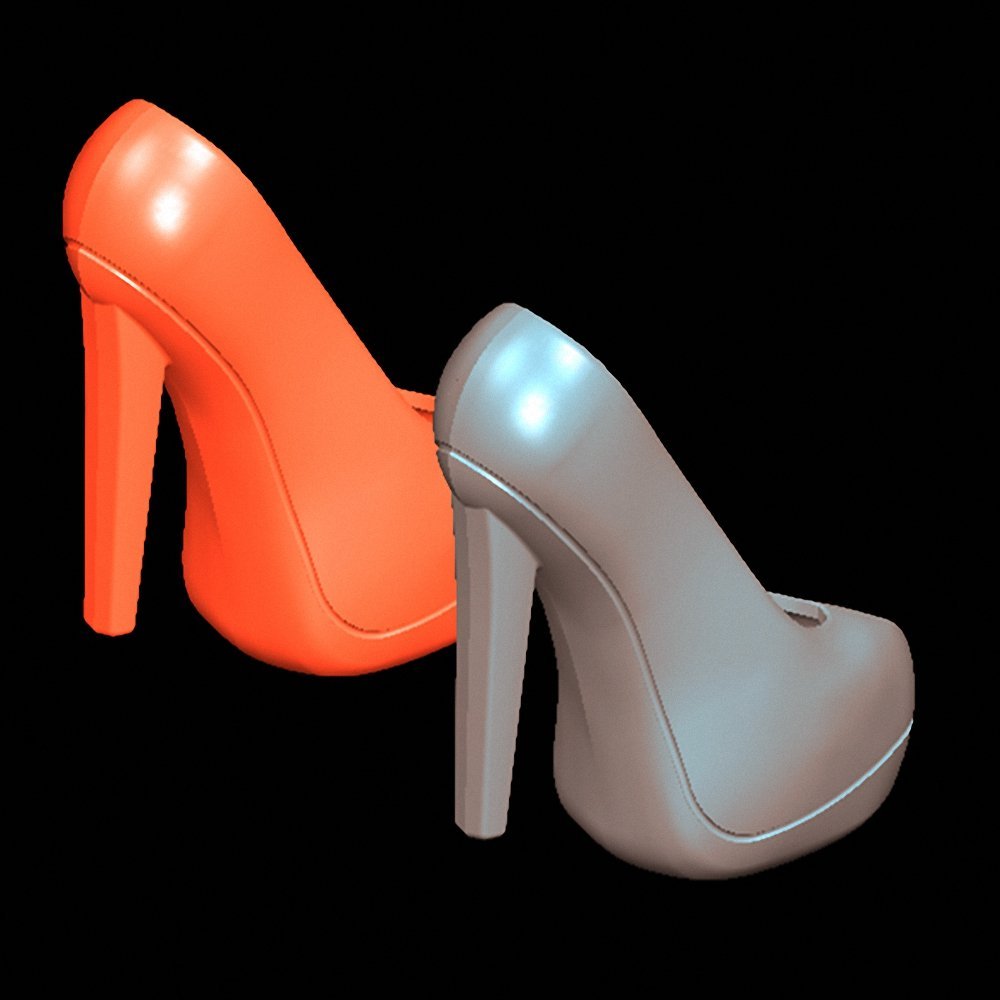 Comkit Large Life Size 3D Plastic High Heel Shoe Mold for Chocolate Fondant Candy Sugar Wedding Birthday Cake Topper Decorating, 7.5" x 7" x 2.7", Transparent