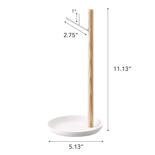 Yamazaki Home Stand Banana Hanger | Steel + Wood, One Size, White