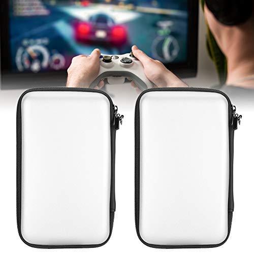 Bright Storage Bag, Portable Storage Bag Layer Nylon Compartments Rubber Frame Scratch Flannelette with PU for Ndsill/Nintendo 3dsxl