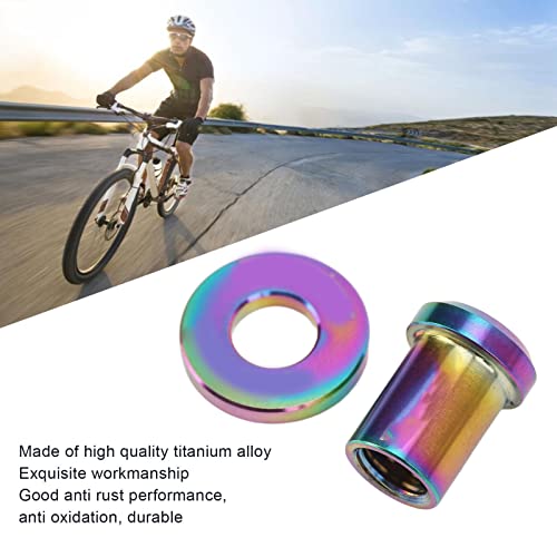 C Brake Pivot Nut, Rust Protection Small C Brake Caliper Nuts for Road Bike(Colorful)