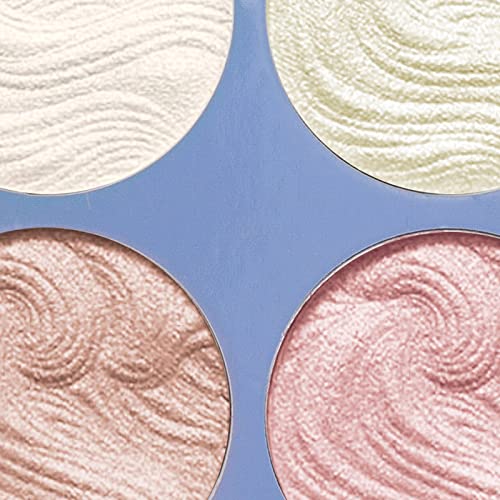 Boobeen Highlighter Makeup Highlighter Palette Powder Shimmer Highlighter Makeup Facial Illuminator Bronzer Palette Waterproof Long Lasting