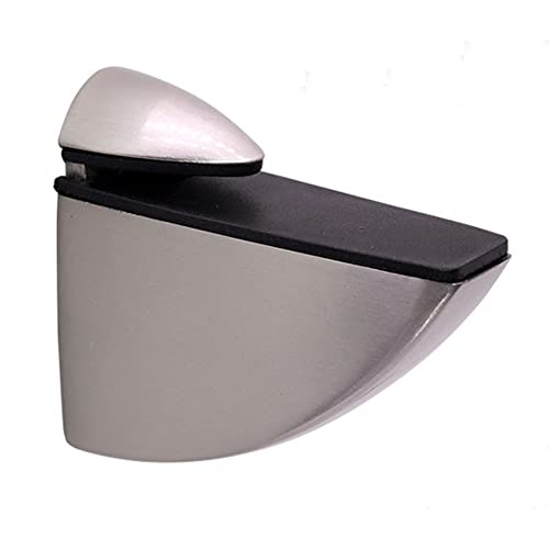 XVL 14 Inch Bathroom Glass Shelf Brushed Nickel