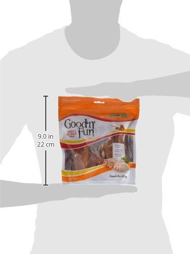 Good 'N' Fun Triple Flavor Wings, Made With Real Meat, Treats for All Dog Sizes