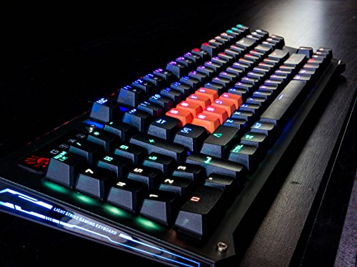 BLOODY B845 Light Strike (LK) Optical Mechanical Gaming Keyboard – RGB LED Backlit – LK Blue Switch – Left Handed Keyboard