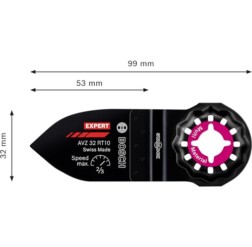 Bosch Professional 1x Expert Sanding Finger Fine AVZ 32 RT10 Multitool Sanding Plates (Width 32 mm, Accessories Multitool)