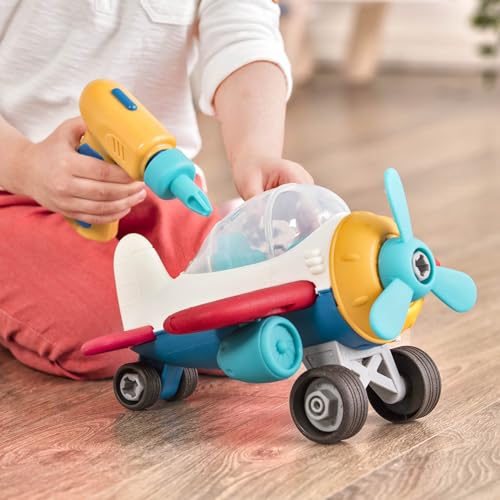 Battat- Wonder Wheels- Take-Apart Airplane – Toy Plane With Drill For Kids – STEM Toy- Developmental Toy – 3 Years +