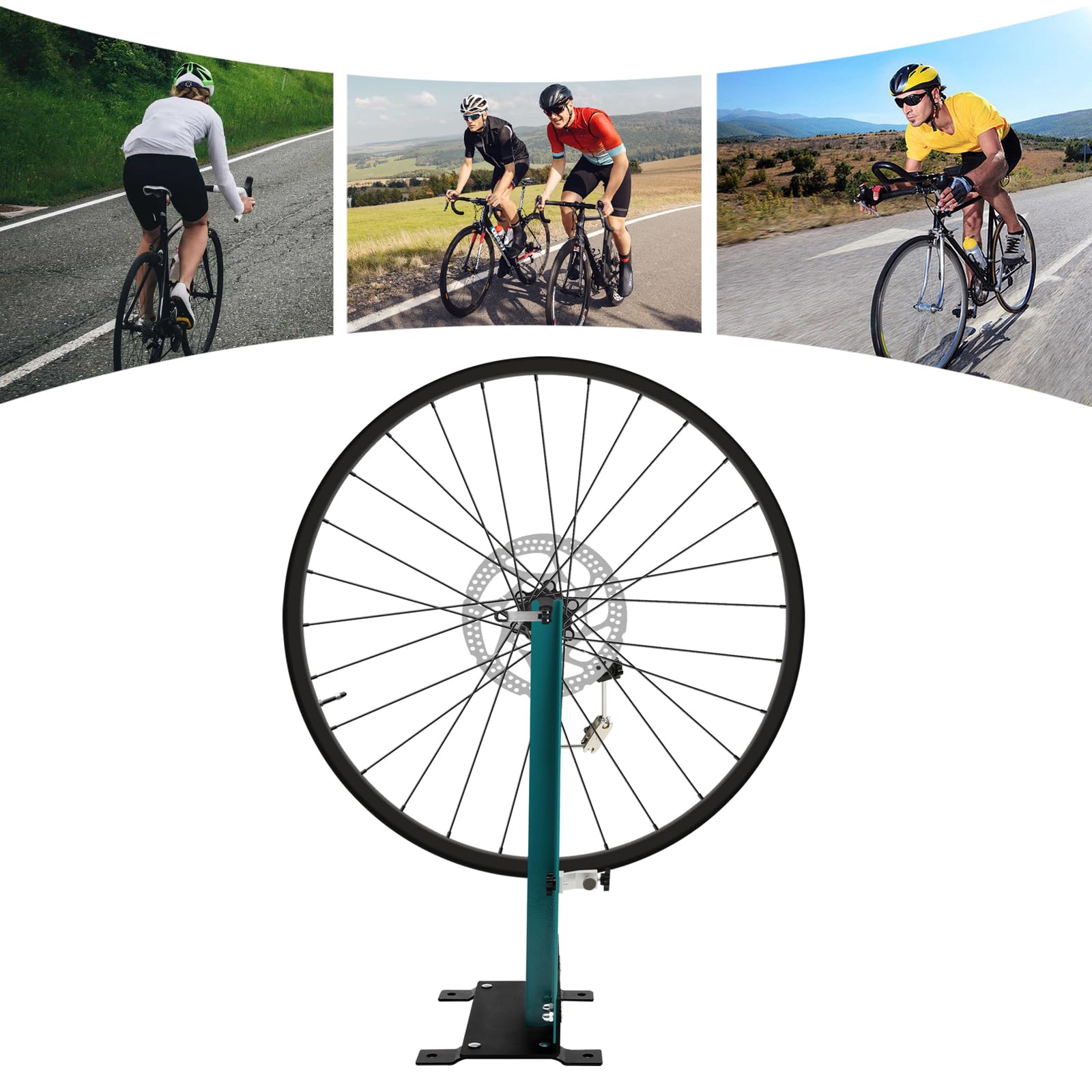 biniliubi Wheel Truing Stand - Professional Bicycle Wheel Maintenance, Removable Multi-function Bicycle Wheel Alignment Repair Tool ,Great Tool for Rim Truing For MTB Road