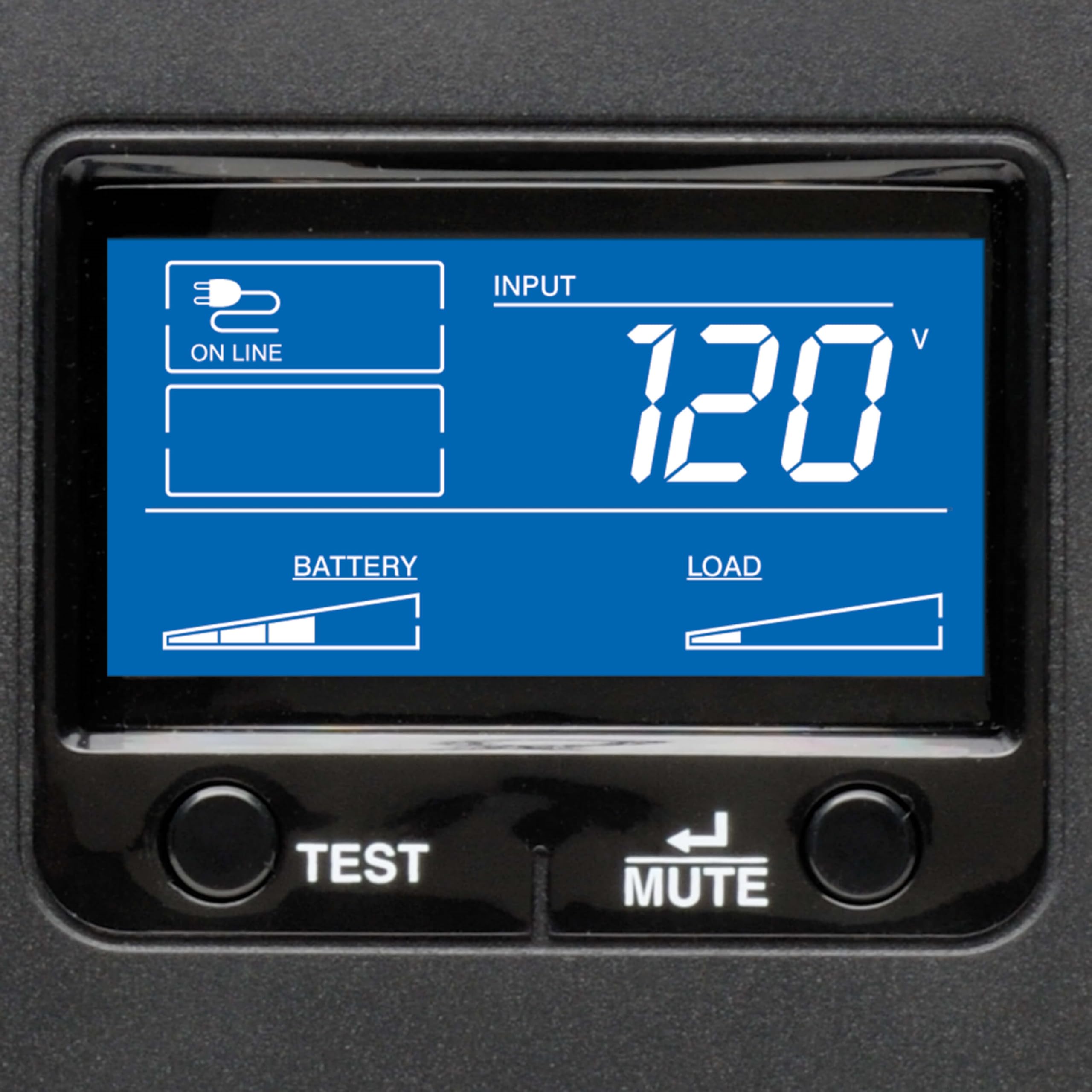 Tripp Lite OMNI1500LCDT 1500VA UPS Battery Back Up AVR LCD Display 10 Outlets 120V 810W Tel & Coax Protection USB, 3 Year Warranty & $250,000 Insurance, Black