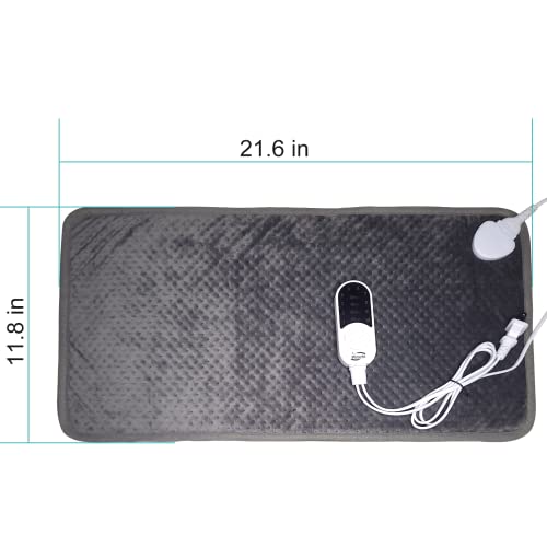 Heating Pad for Back Pain Relief,Electric Heating Pads for Cramps,Hot Heated Pad for Back Pain Muscle Pain Relieve Dry & Moist Heat Option Auto Shut Off Function