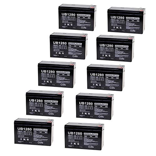 UB1280 12V 8Ah Home Alarm Security System Battery - 10 Pack