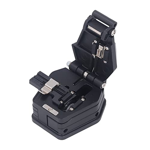 Fiber Cleaver Tool for HB 6C, HB 6C Fiber Optic Tool, Highly Accurate Cutting Angle, with Scale, Stainless Steel Slide Rail, Applicable to 125μm Bare Fiber, D0.25mm and D0.9mm