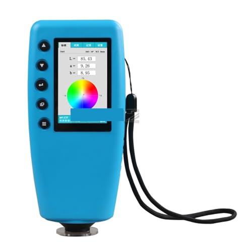 Colorimeter, 4/8mm Portable Colorimeter Color Analyzer Digital Precise LAB Color Tester Color Difference Meter TFT Color Display WR10 Series(4mm WR-10QC)