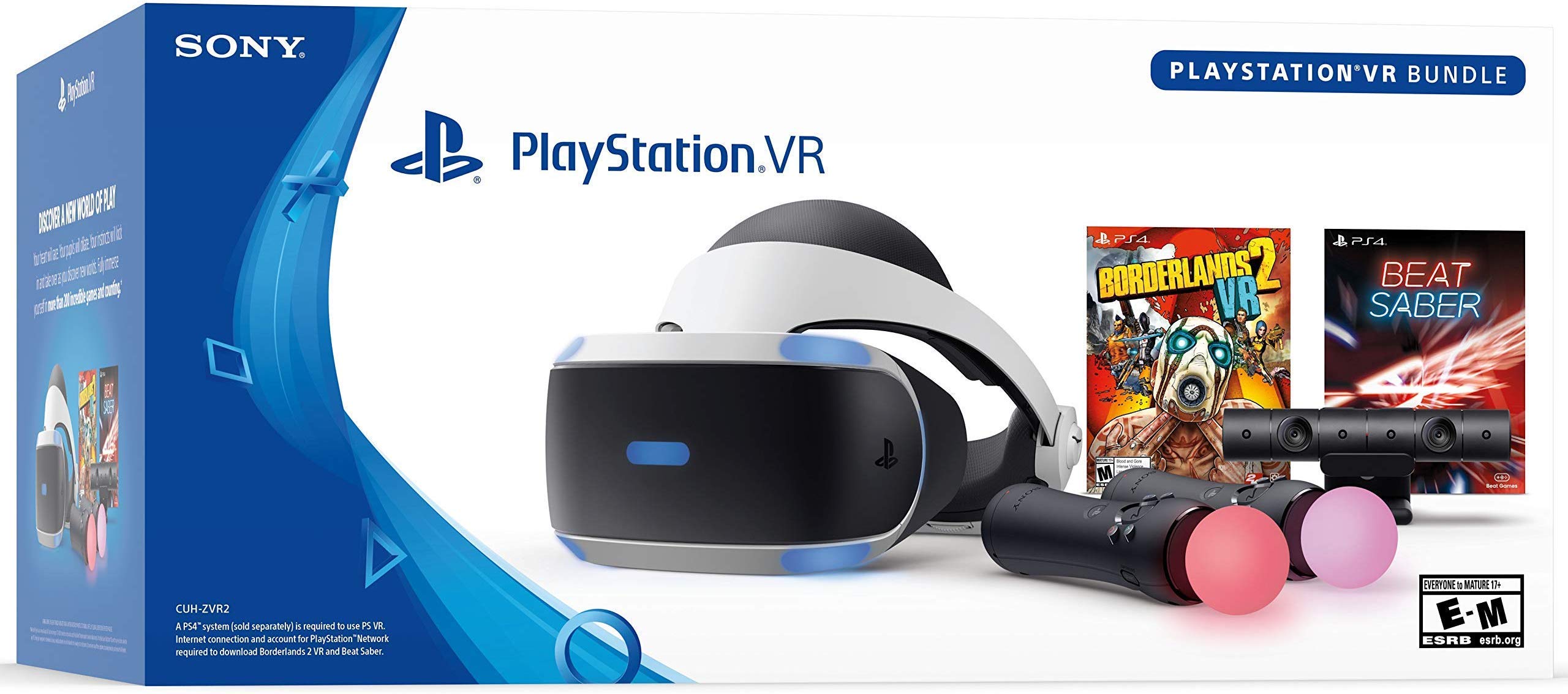 PlayStation VR - Borderlands 2 and Beat Saber Bundle (Renewed)